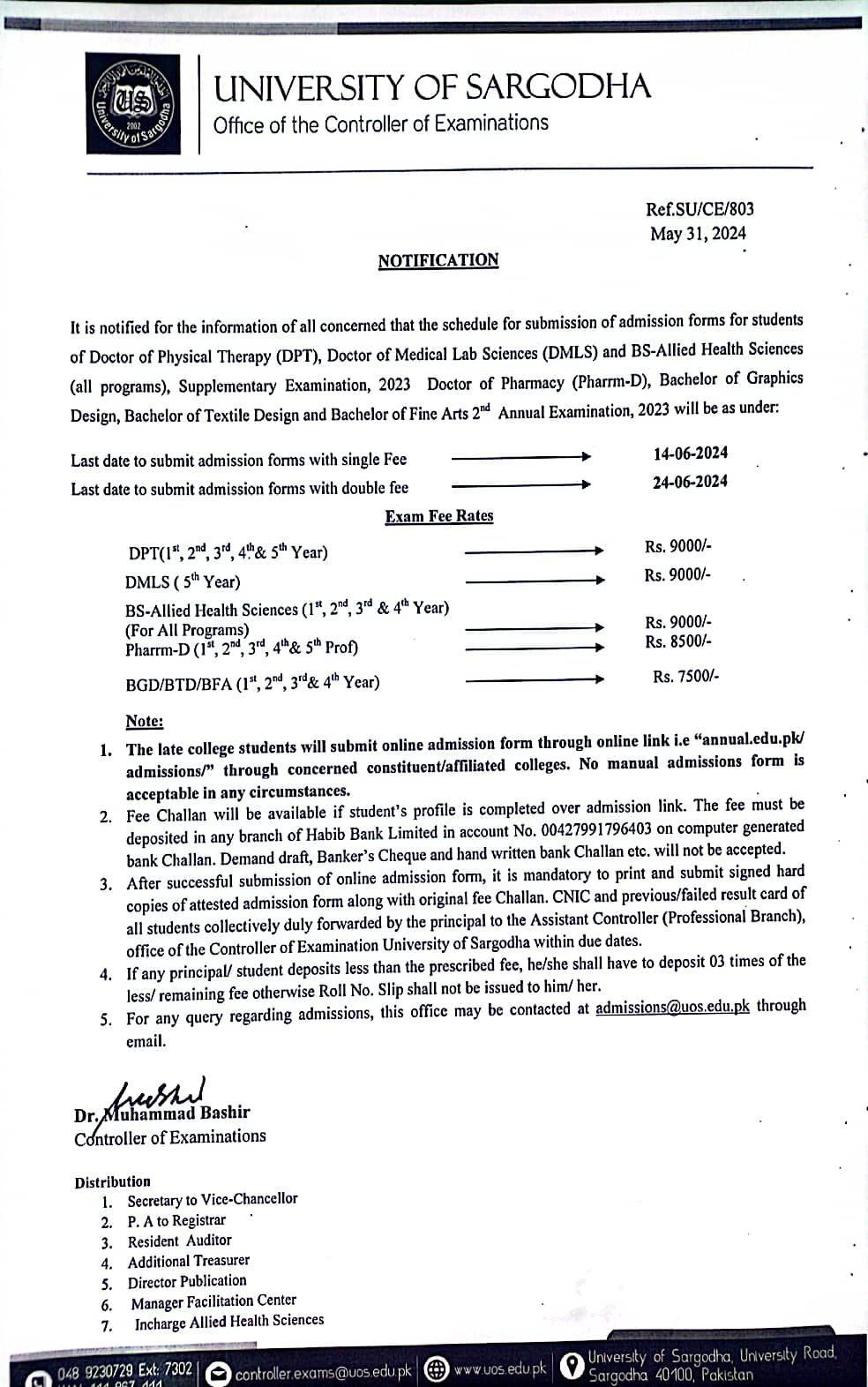 Welcome to UOS | University of Sargodha